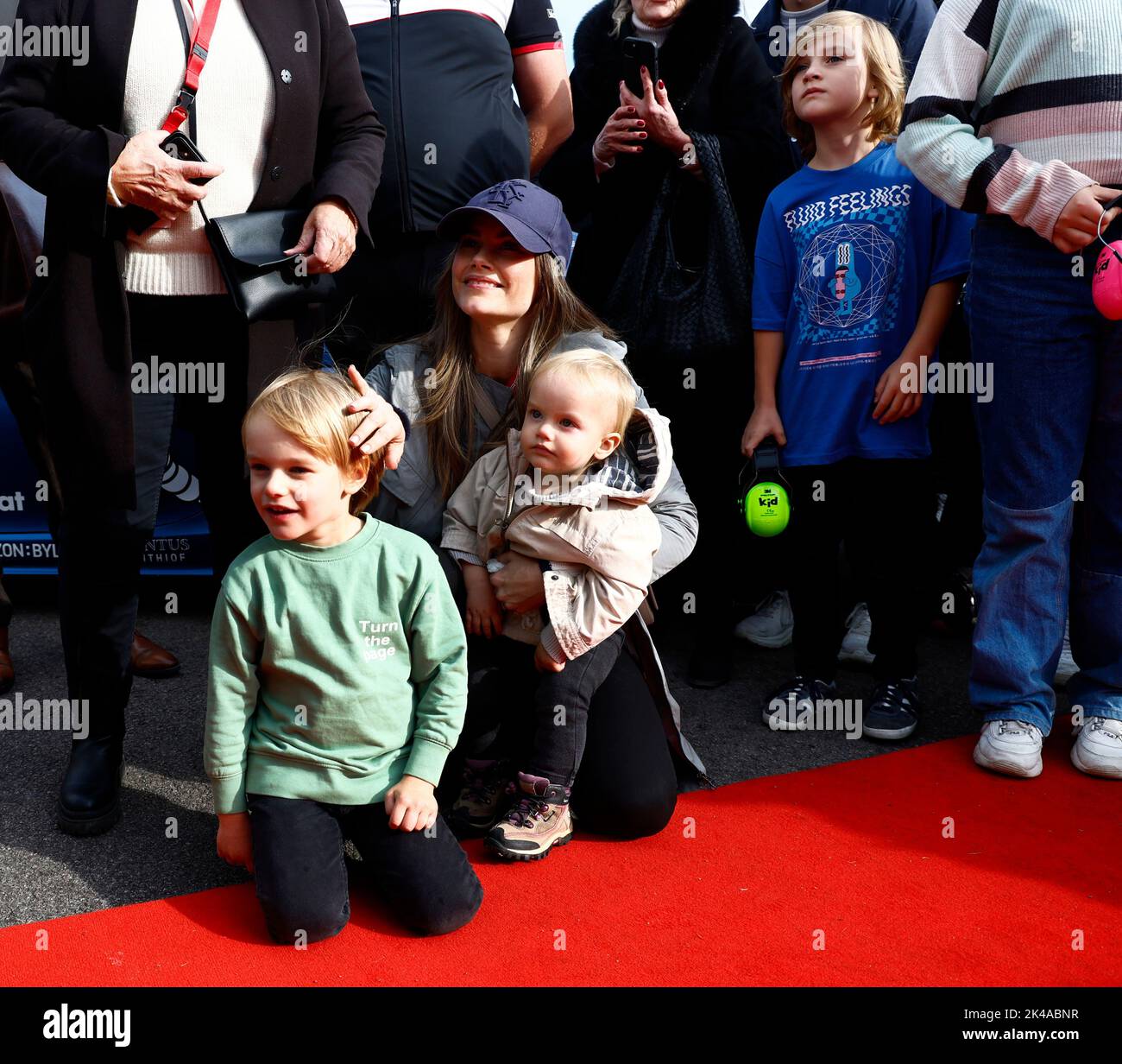 Princess Sofia with Prince Gabriel and Prince Julian after the Porsche ...