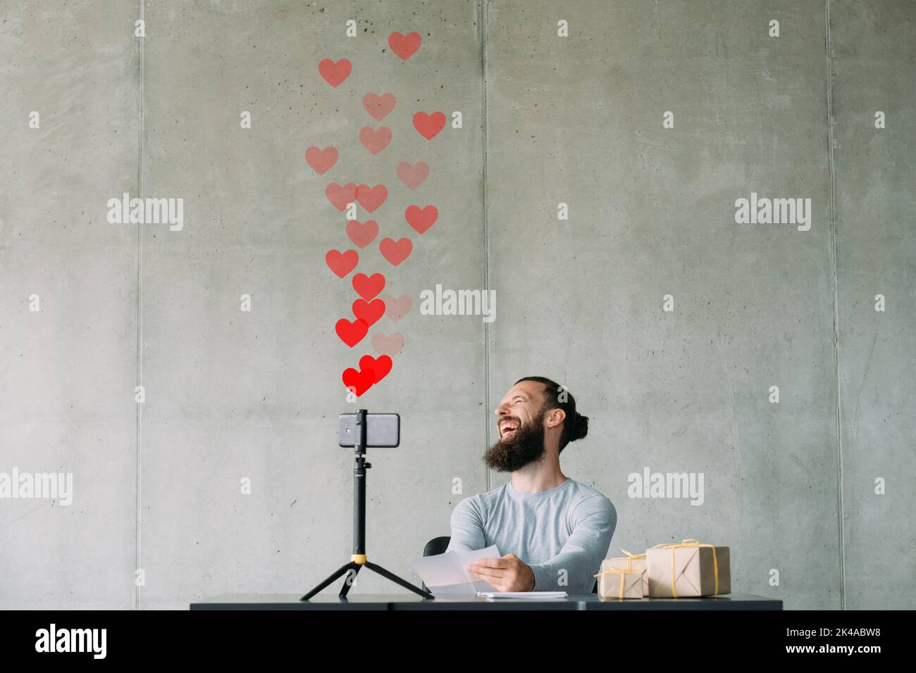 Streaming like. Positive feedback. Fun social media content. Amused ...