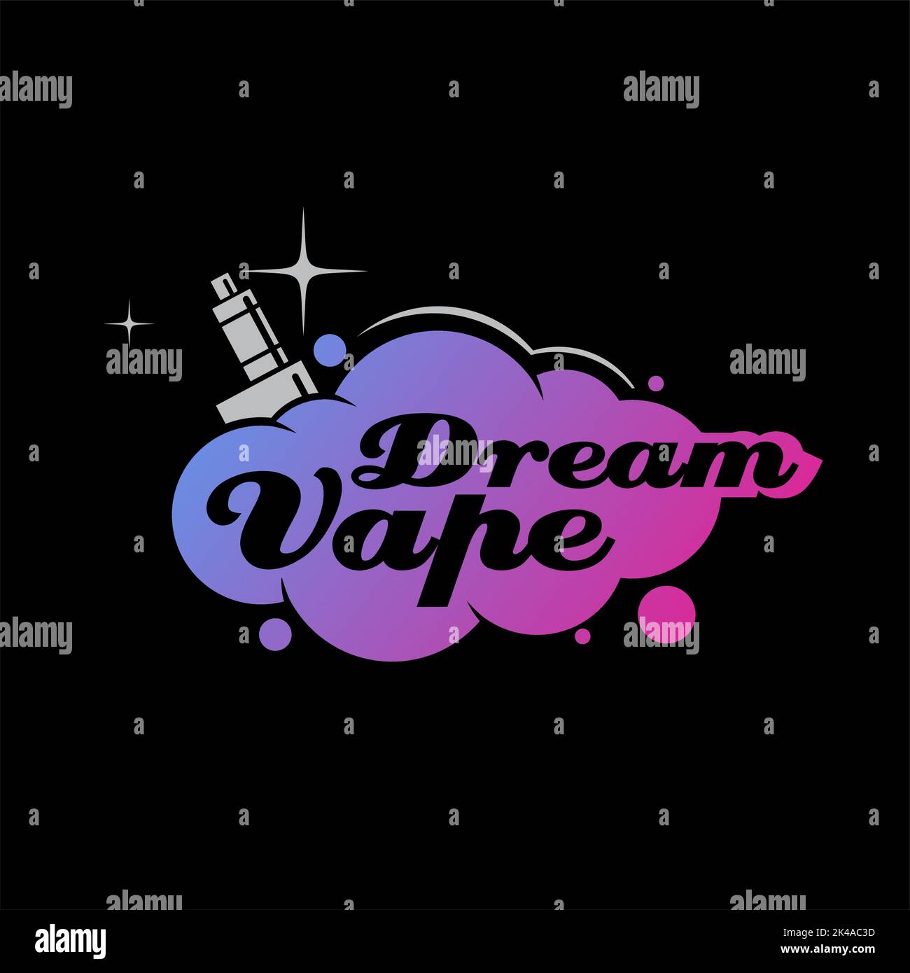 vape shop logo with rainbow smoke Stock Vector Image & Art - Alamy