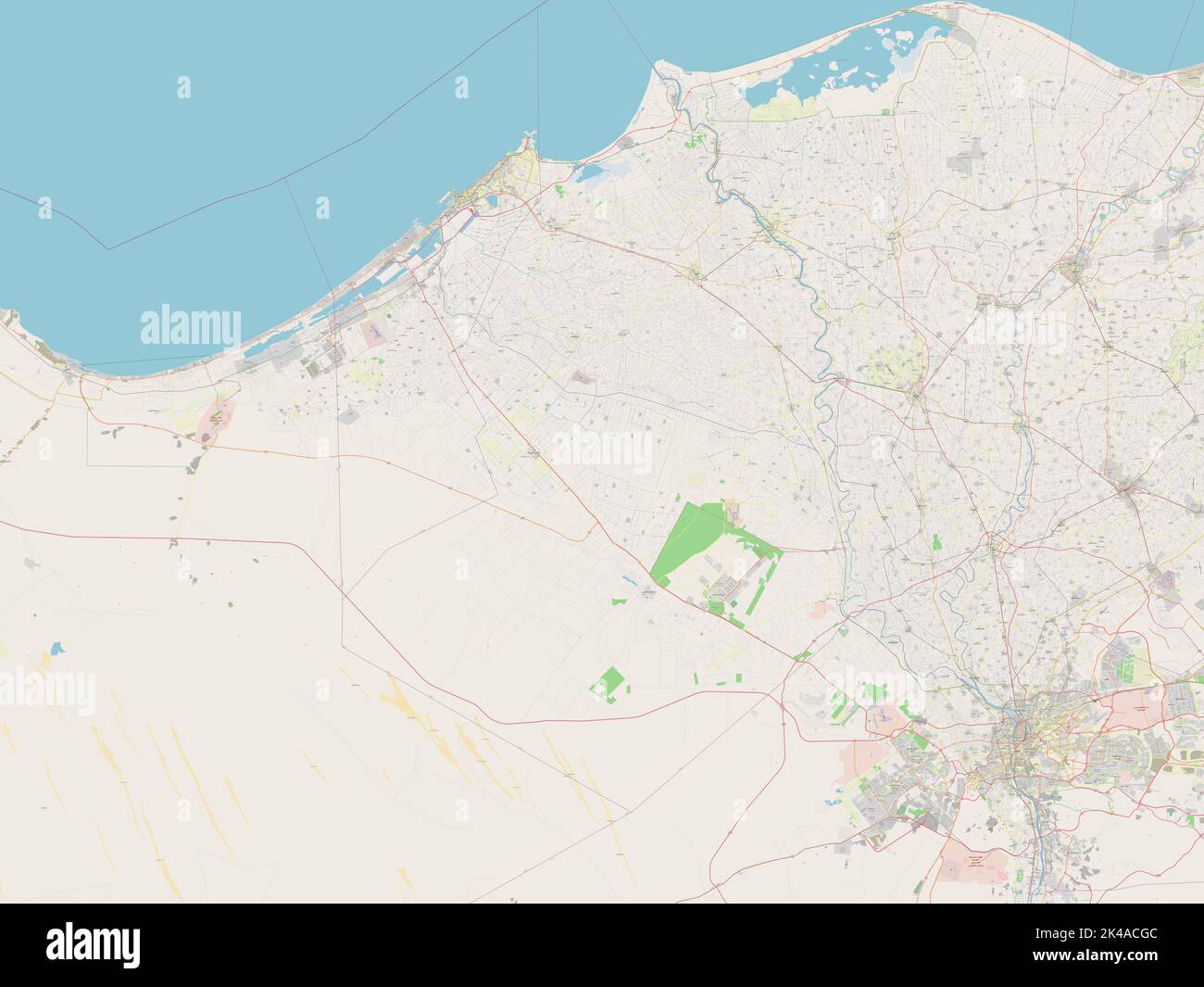 Al Buhayrah, governorate of Egypt. Open Street Map Stock Photo - Alamy