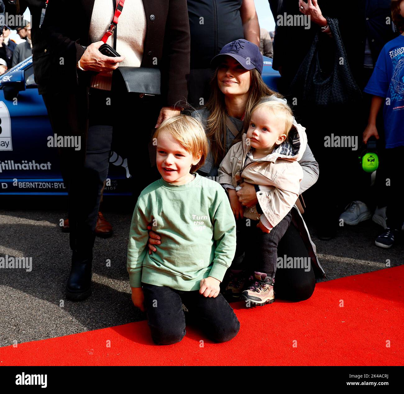 Princess Sofia with Prince Gabriel and Prince Julian after the Porsche ...