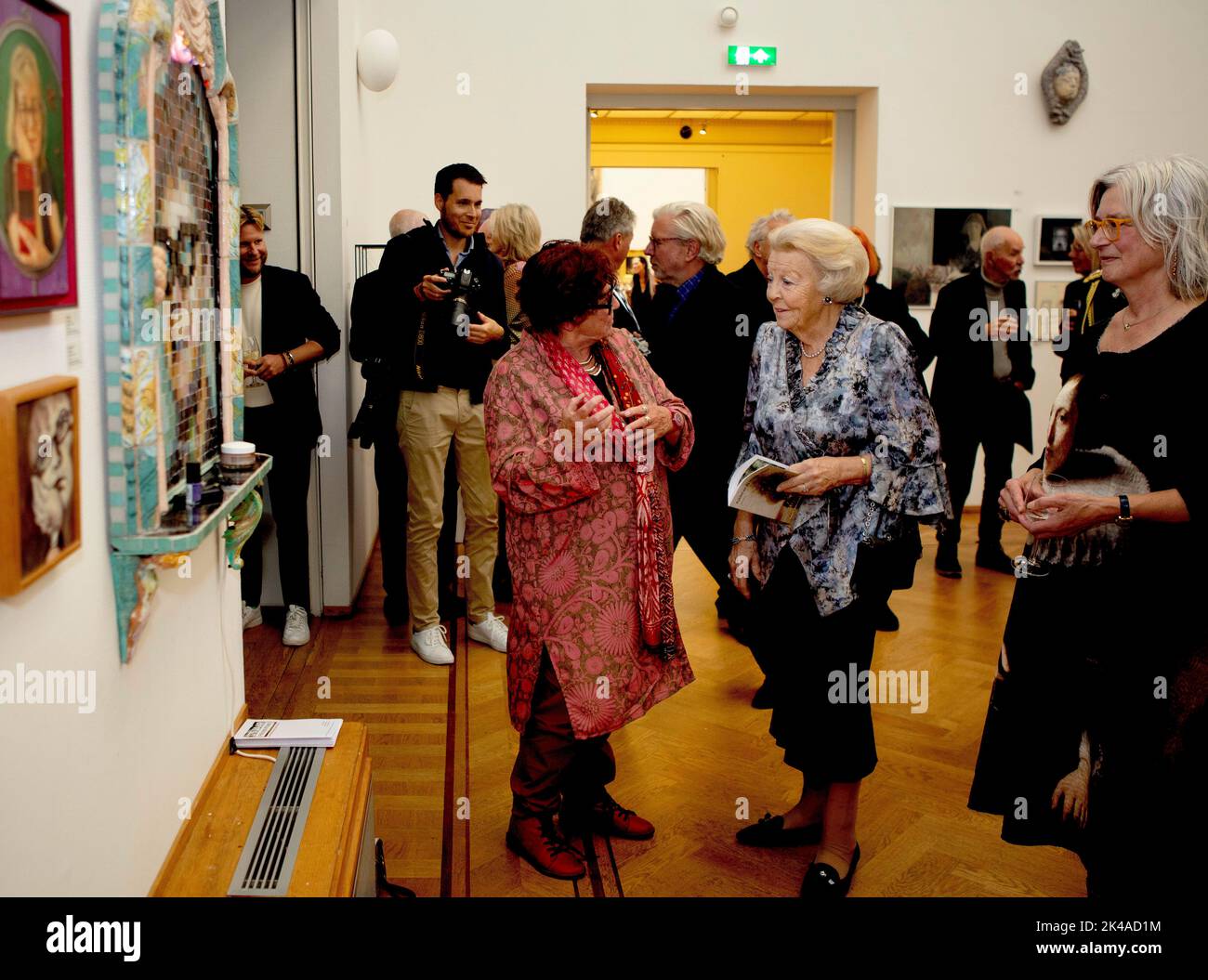 Princess Beatrix of The Netherlands at the Pulchri Studio in The Hague ...