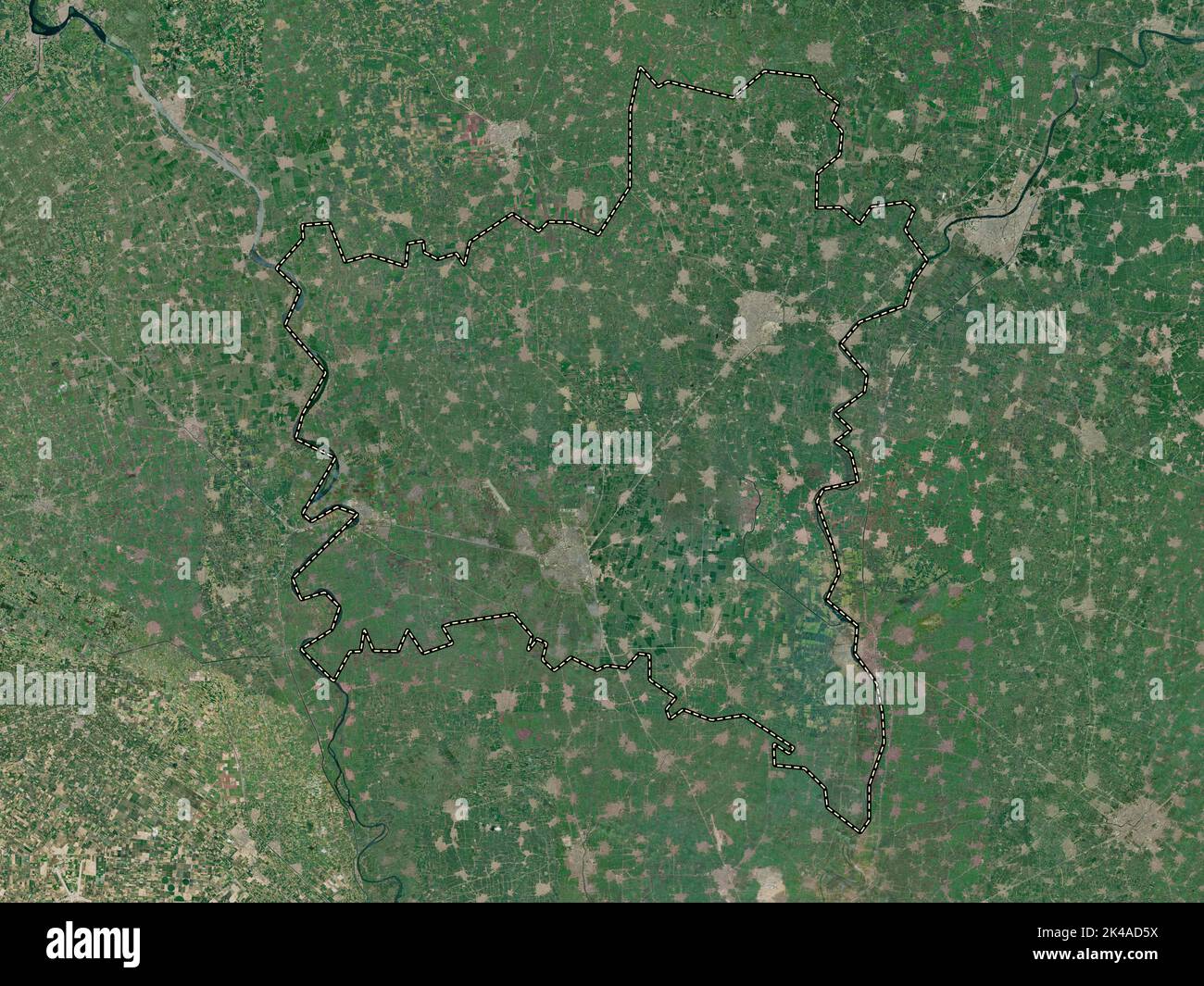 Al Gharbiyah, governorate of Egypt. High resolution satellite map Stock ...