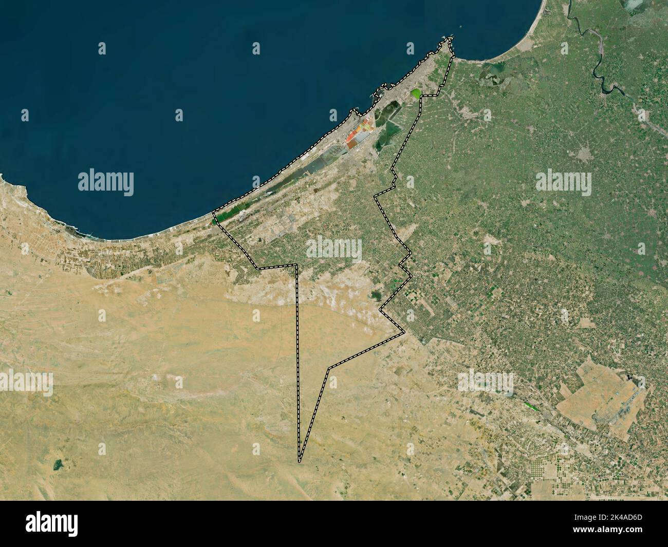 Al Iskandariyah, governorate of Egypt. High resolution satellite map ...