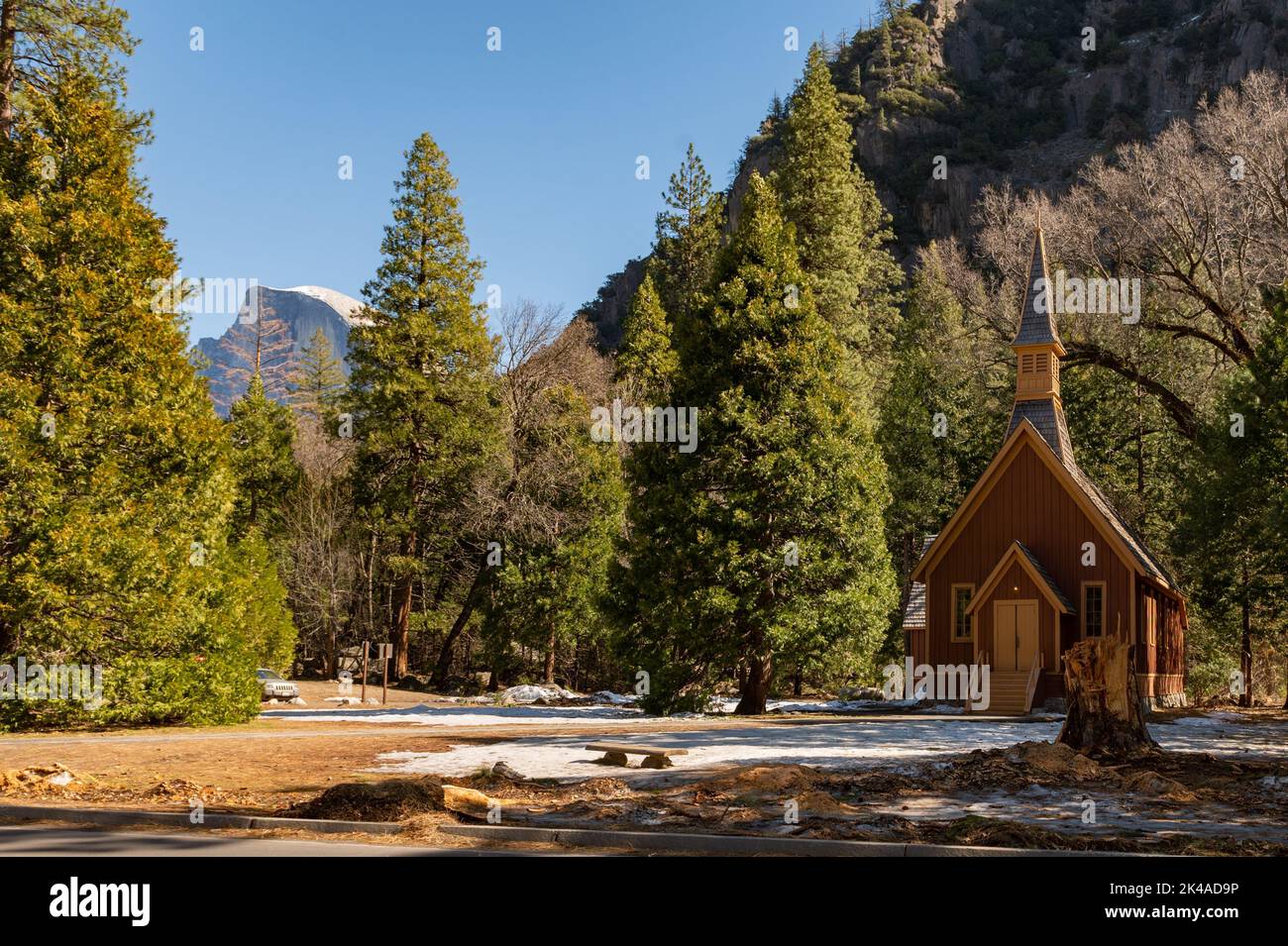 A small church in a forest Stock Photo - Alamy