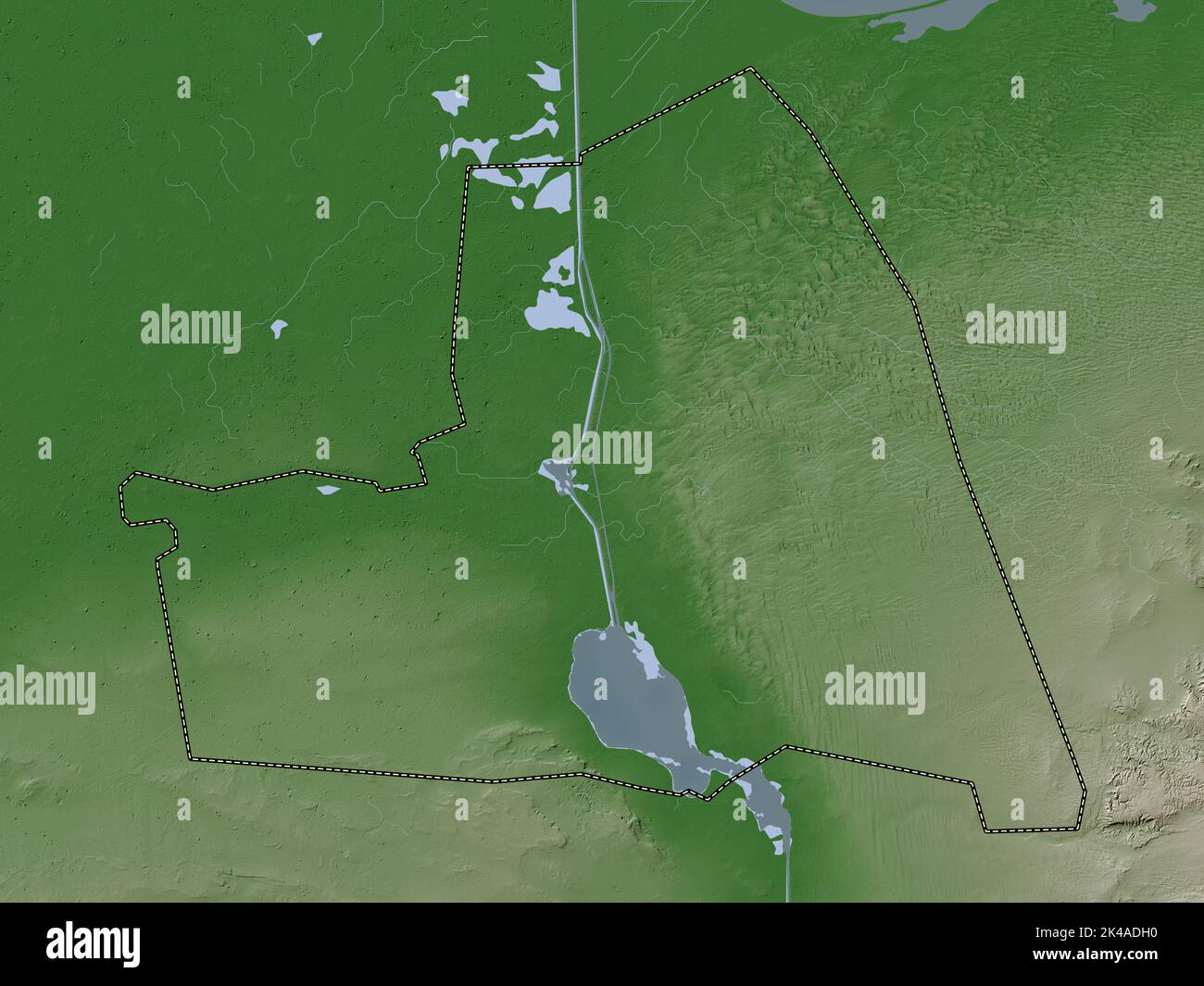 Al Isma`iliyah, governorate of Egypt. Elevation map colored in wiki ...
