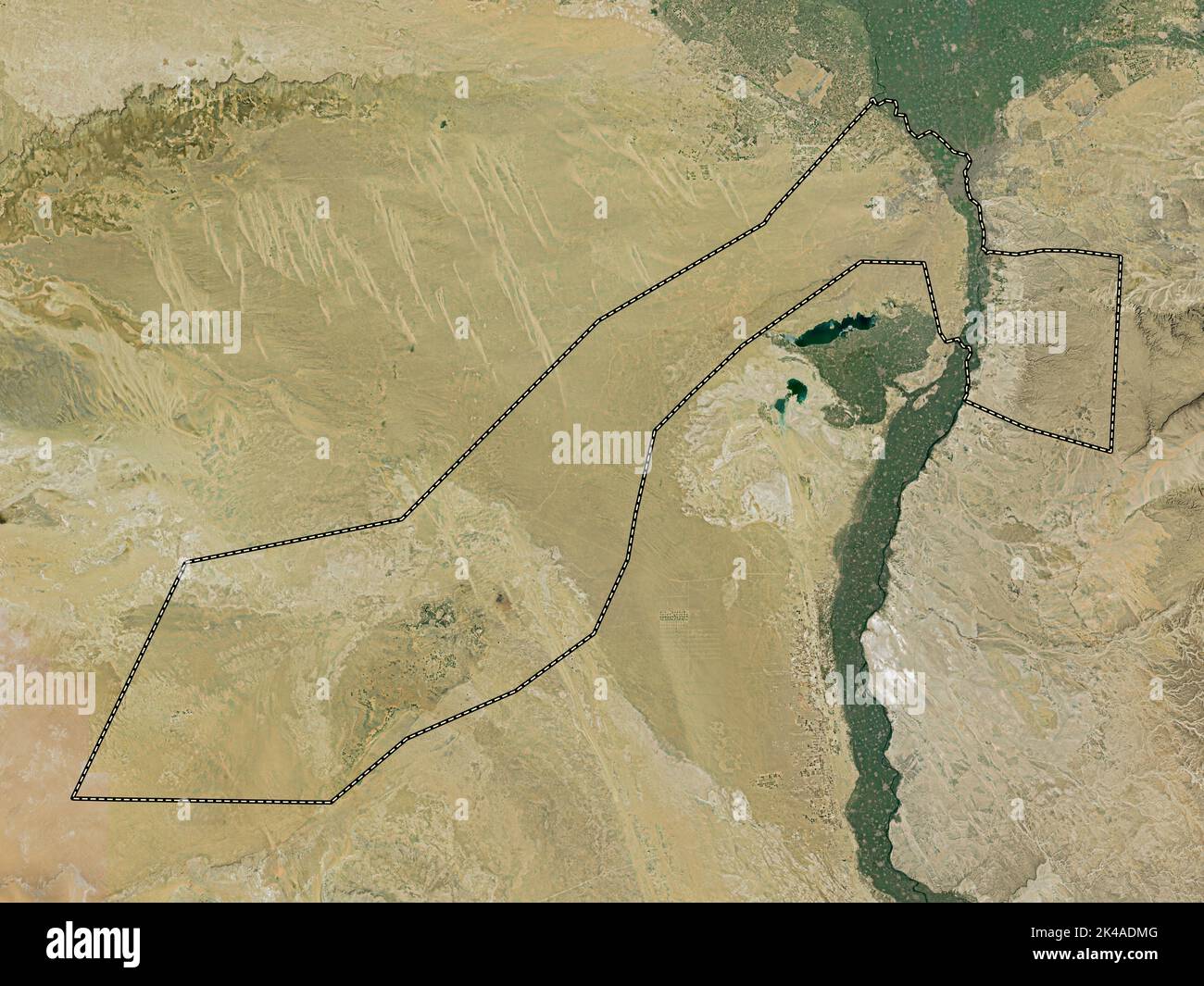 Al Jizah, governorate of Egypt. High resolution satellite map Stock ...