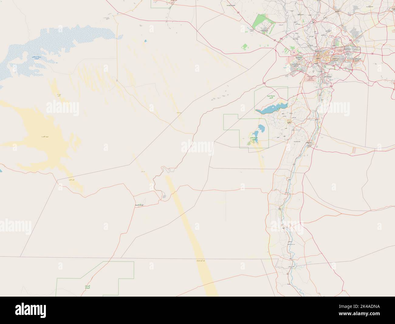 Al Jizah, governorate of Egypt. Open Street Map Stock Photo - Alamy