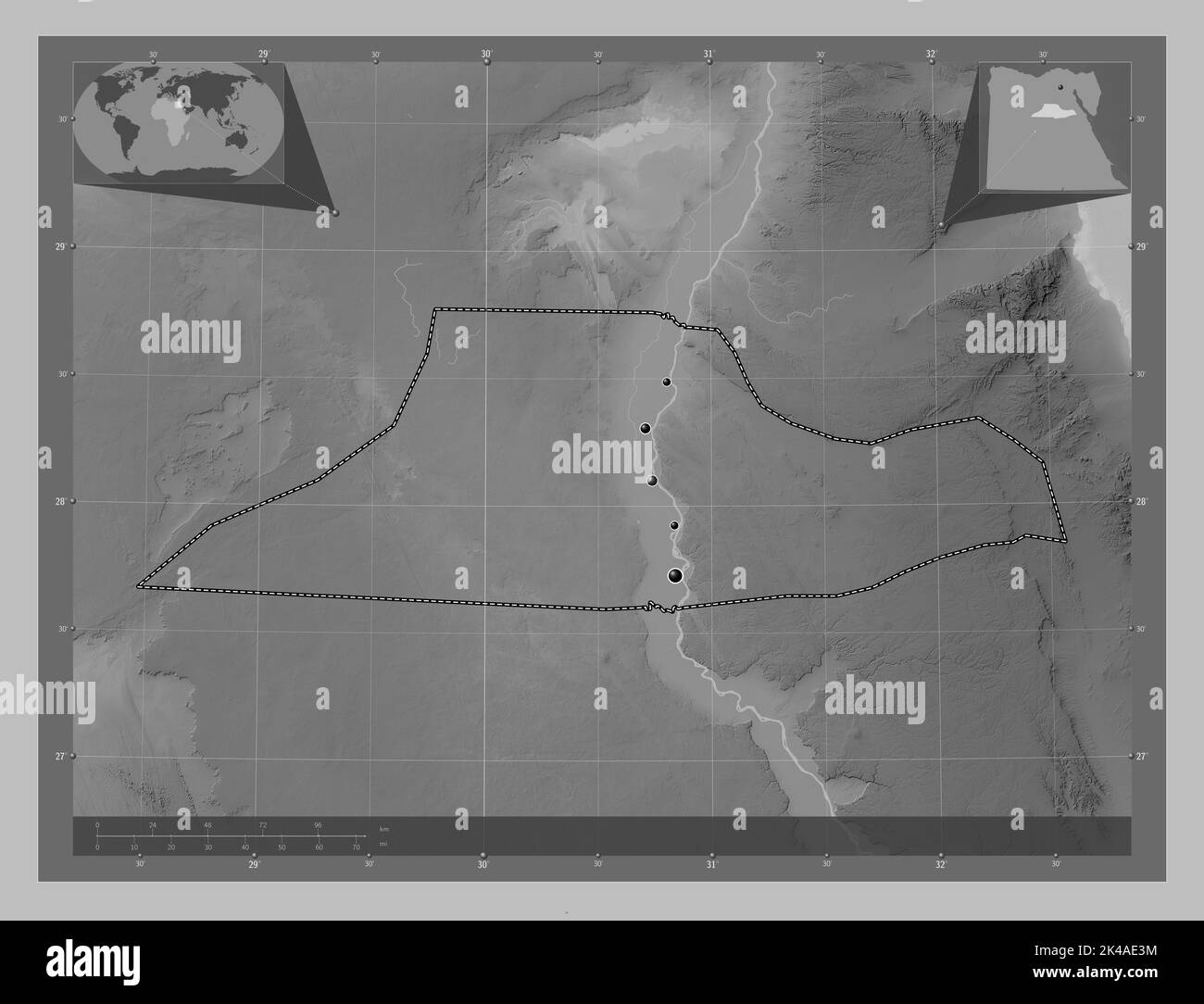 Al minya map Black and White Stock Photos & Images - Alamy