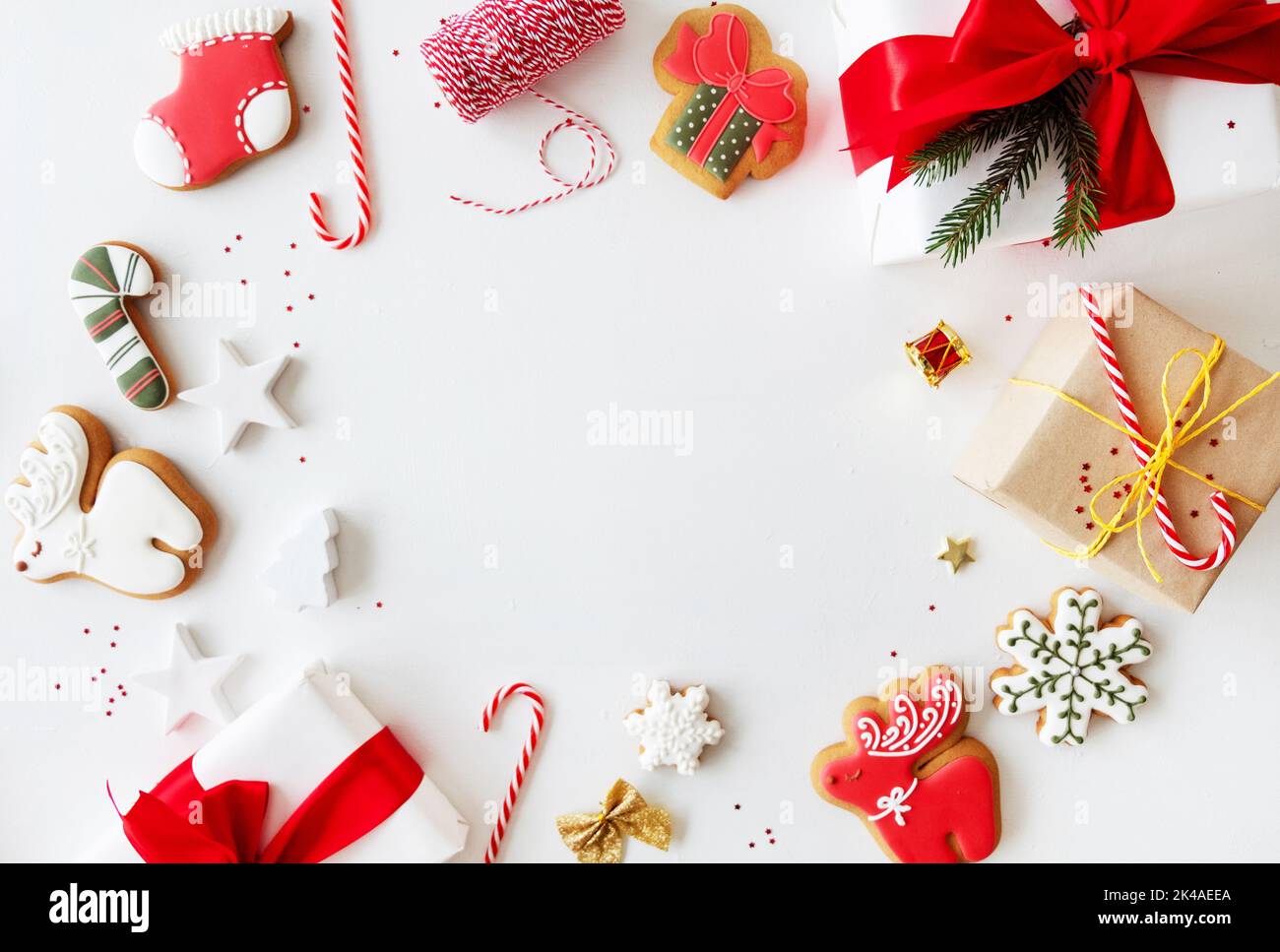 christmas frame winter holidays background white Stock Photo - Alamy