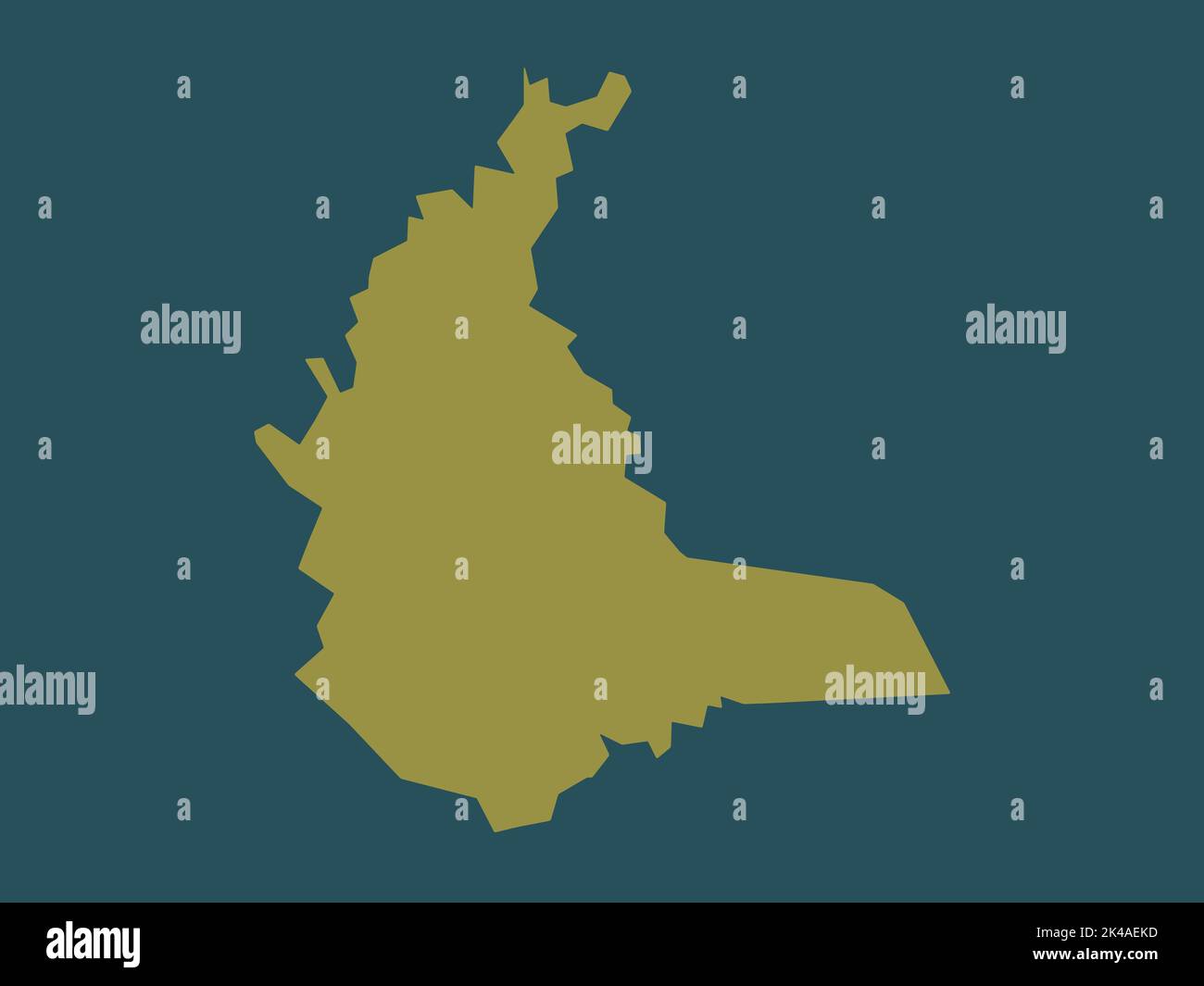 Al Qalyubiyah, governorate of Egypt. Solid color shape Stock Photo - Alamy