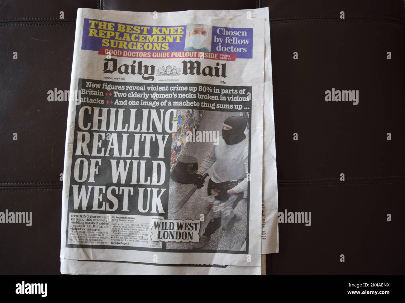 Daily mail newspaper from UK Stock Photo - Alamy