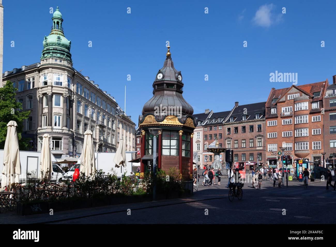 A typical historical cafe outdoor in Copenhagen, Denmark Stock Photo ...