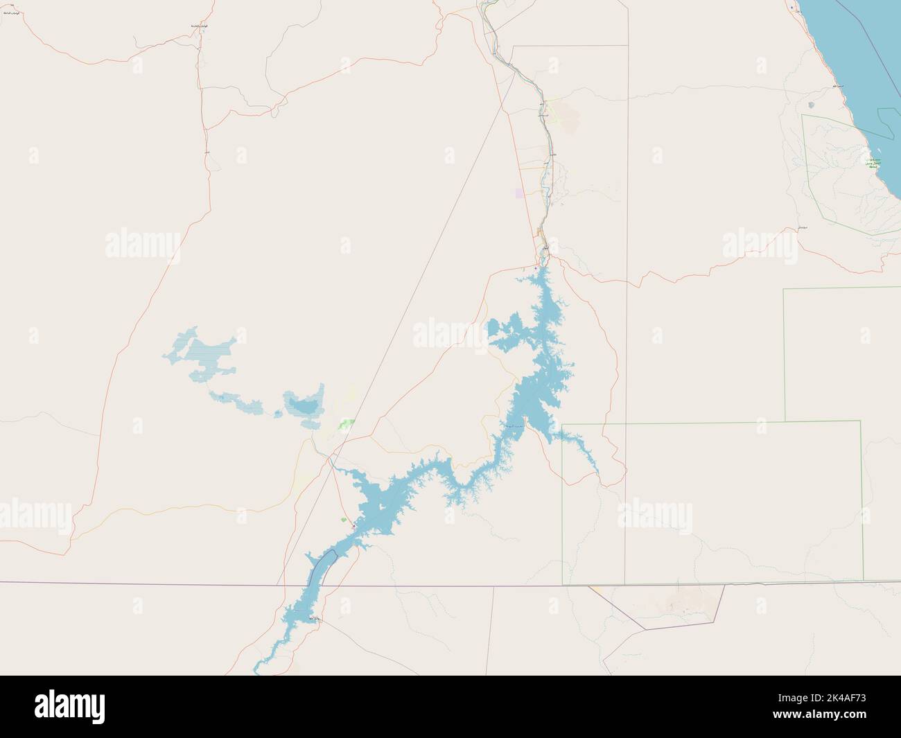 Aswan, governorate of Egypt. Open Street Map Stock Photo - Alamy