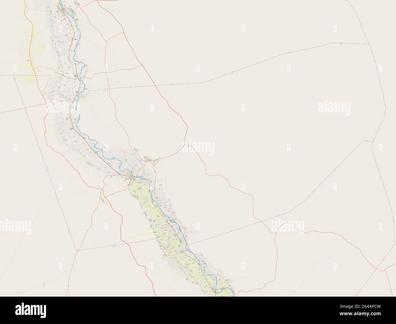 Asyut, governorate of Egypt. Open Street Map Stock Photo - Alamy