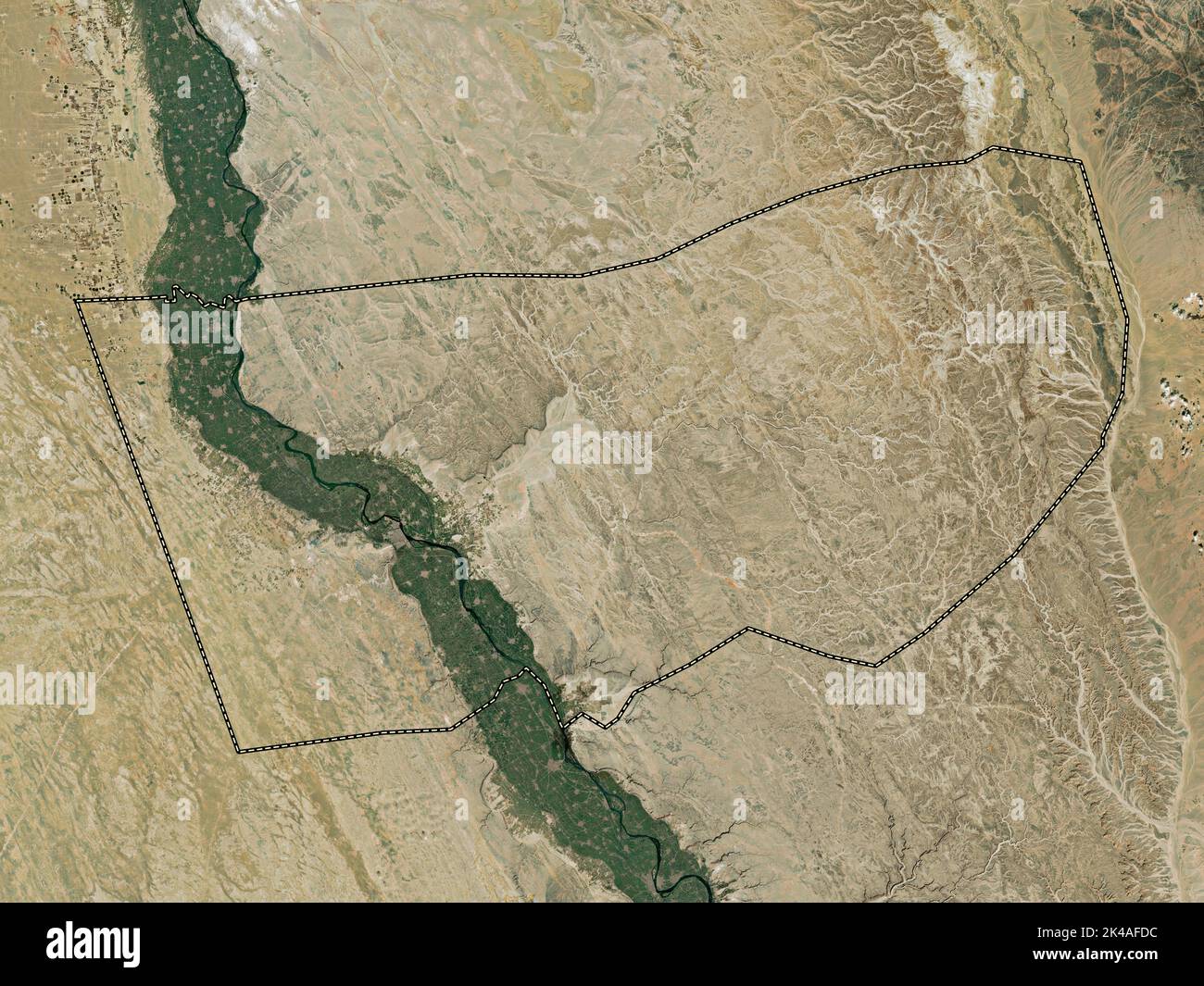 Asyut, governorate of Egypt. High resolution satellite map Stock Photo ...