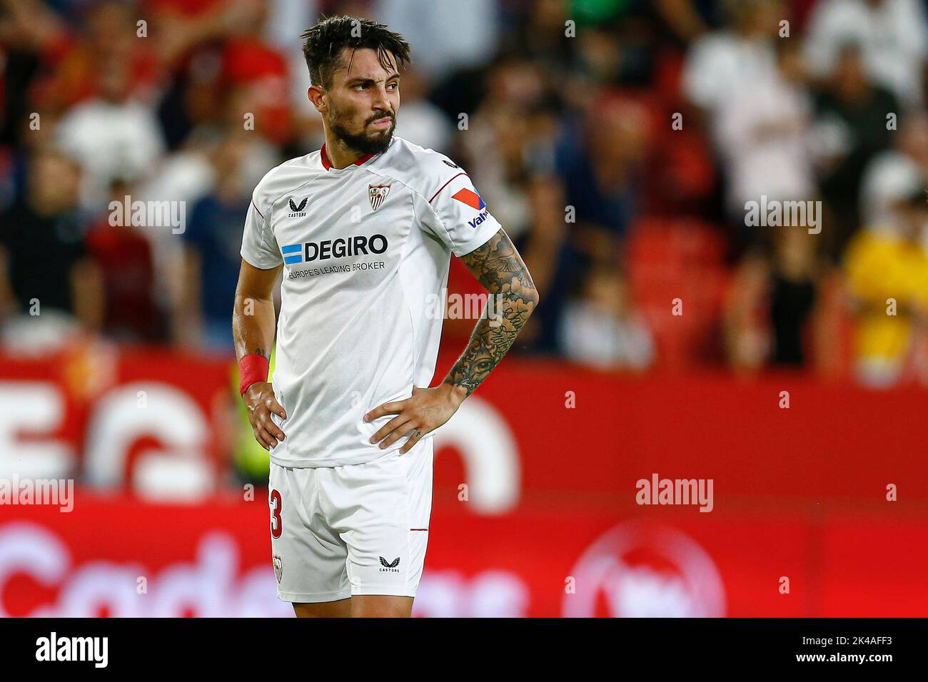 Alex Telles of Sevilla FC during the La Liga match between Sevilla FC ...
