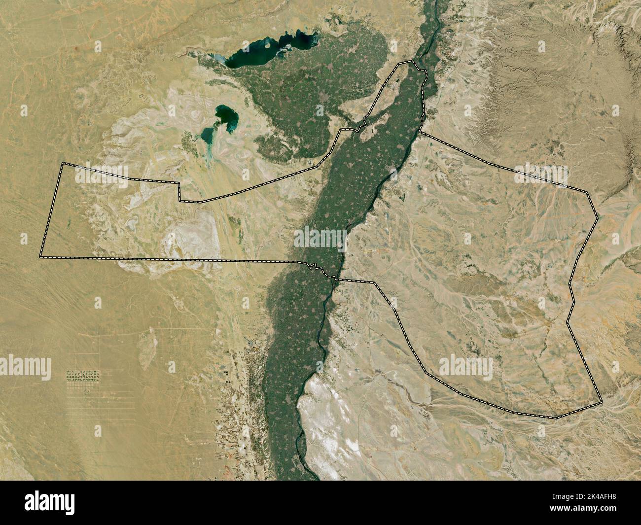 Bani Suwayf, governorate of Egypt. High resolution satellite map Stock ...
