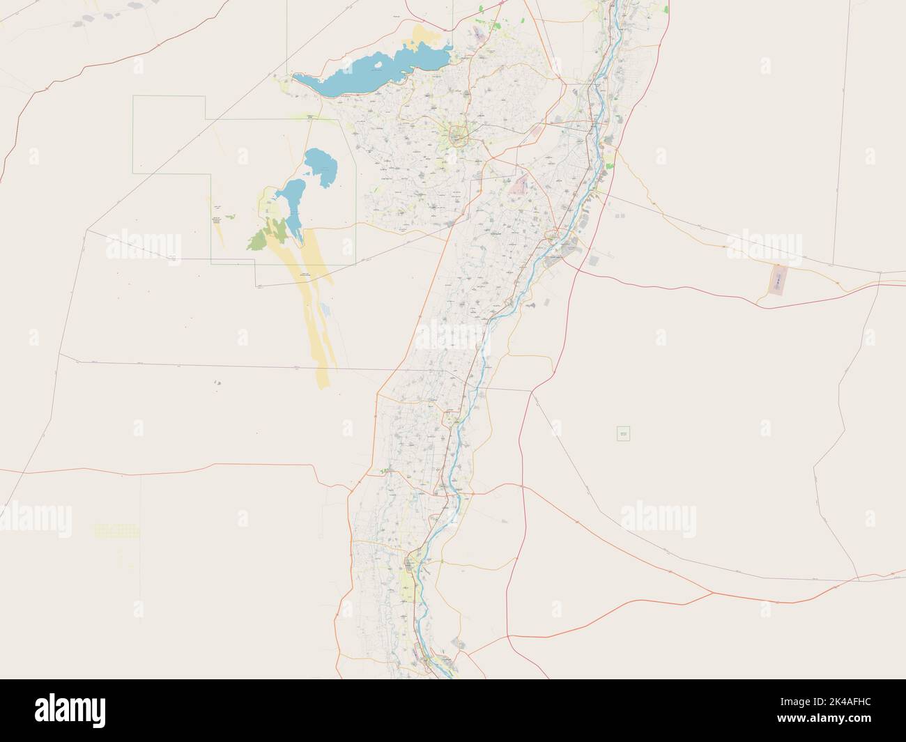 Bani Suwayf, governorate of Egypt. Open Street Map Stock Photo - Alamy
