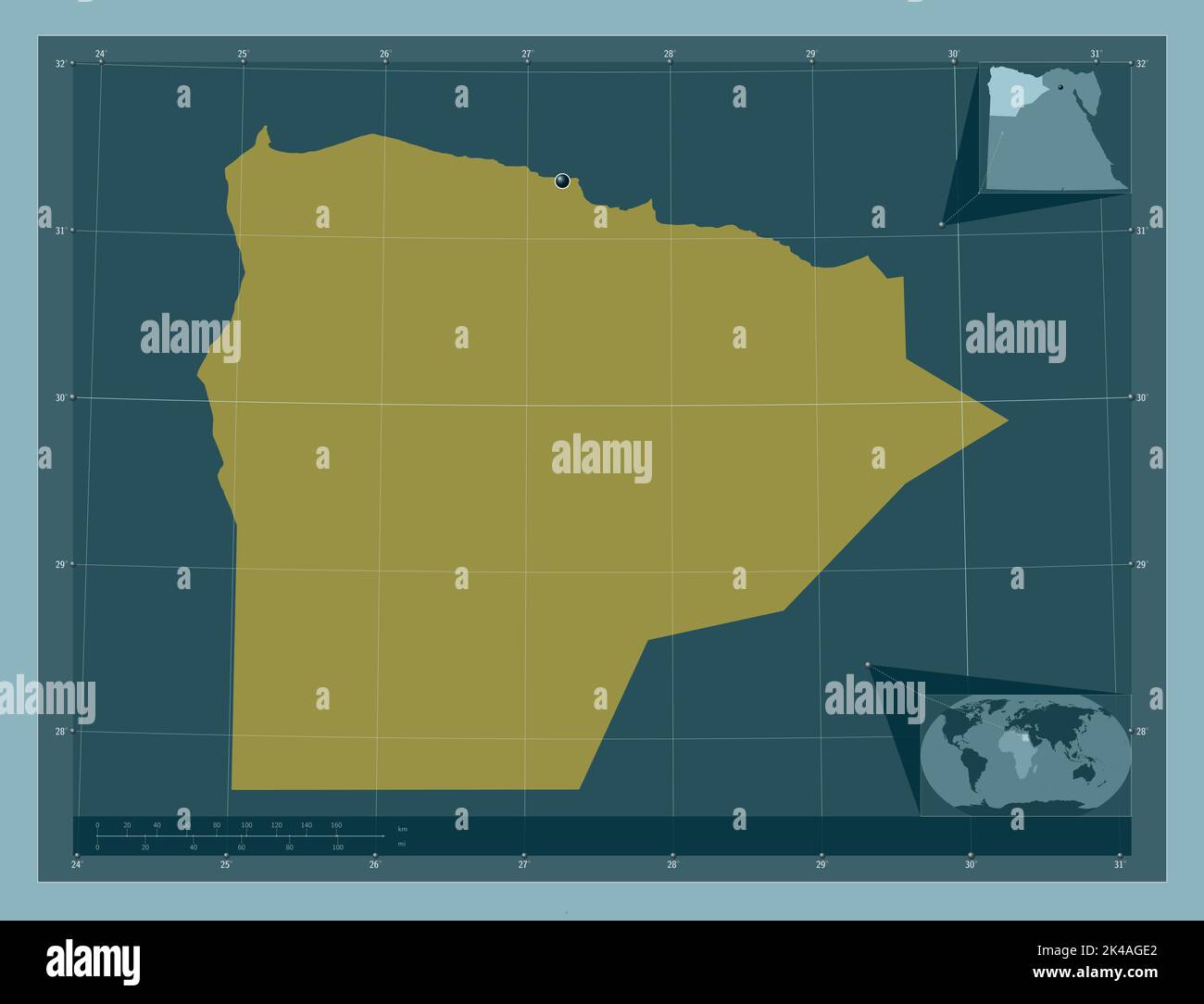 Matrouh outline map hi-res stock photography and images - Alamy