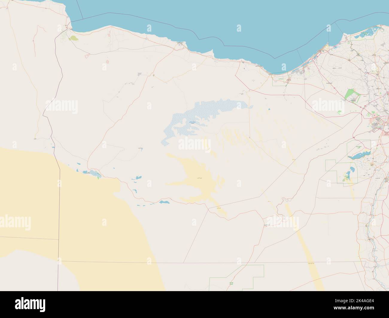 Matrouh, governorate of Egypt. Open Street Map Stock Photo - Alamy