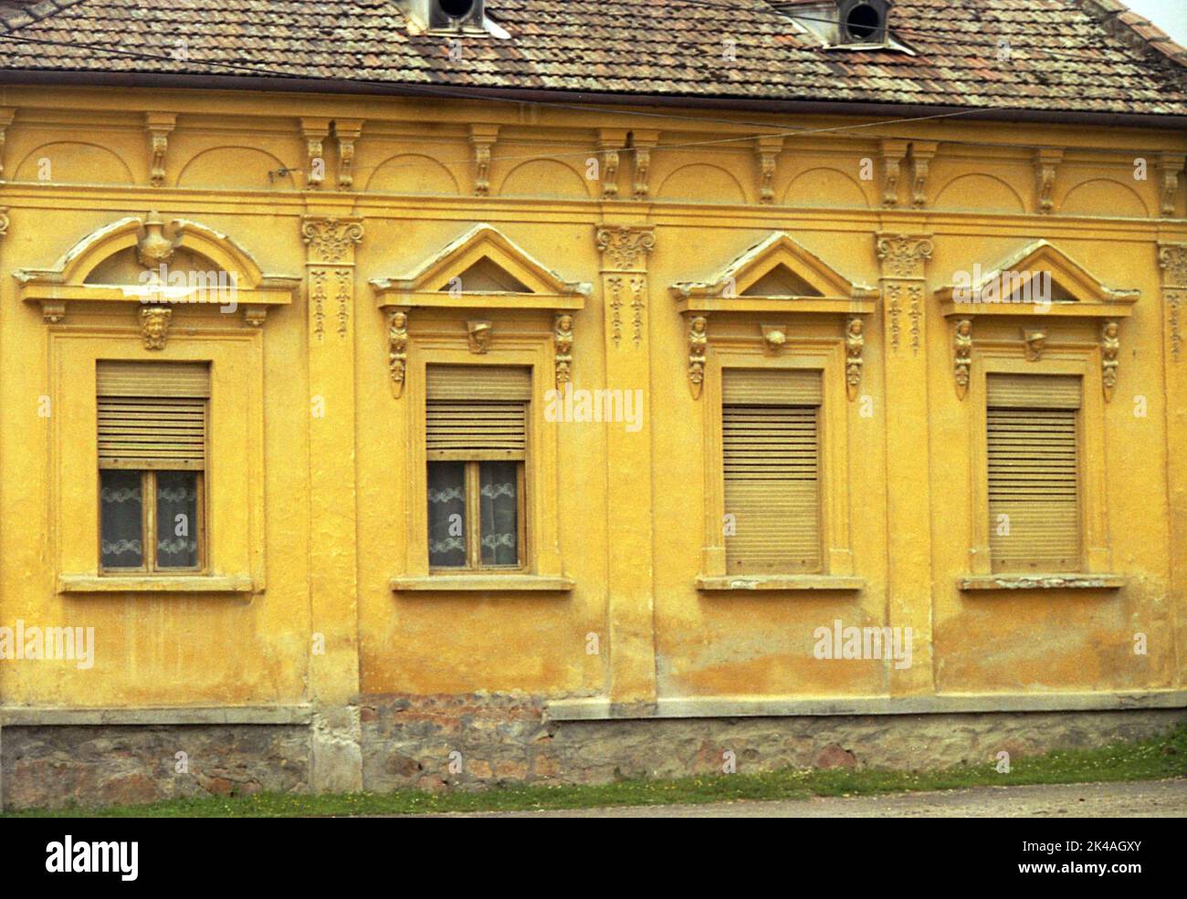 Arad County, Romania, approx. 2000. Beautiful architectural details on ...