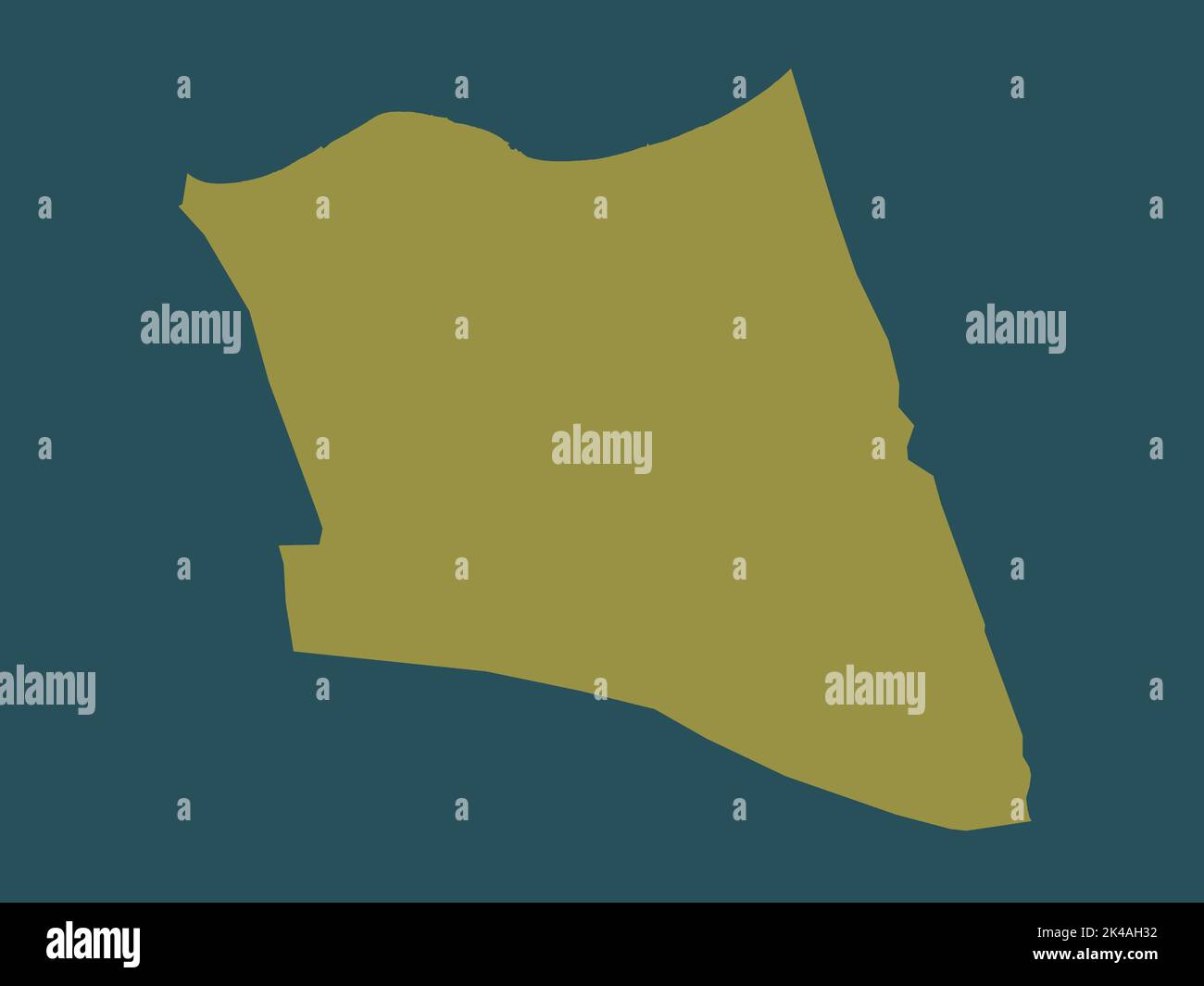 Shamal Sina', governorate of Egypt. Solid color shape Stock Photo - Alamy