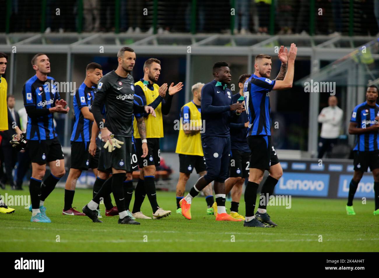 Fc Inter players during the Italian Serie A, Football match between Fc ...