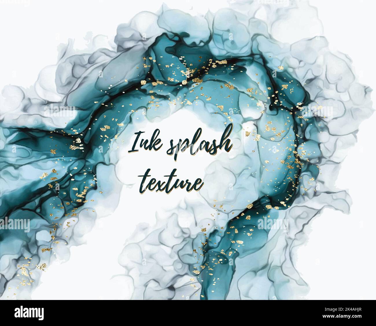 Abstract Watercolor alcohol ink design art, resin alcohol ink flow for ...