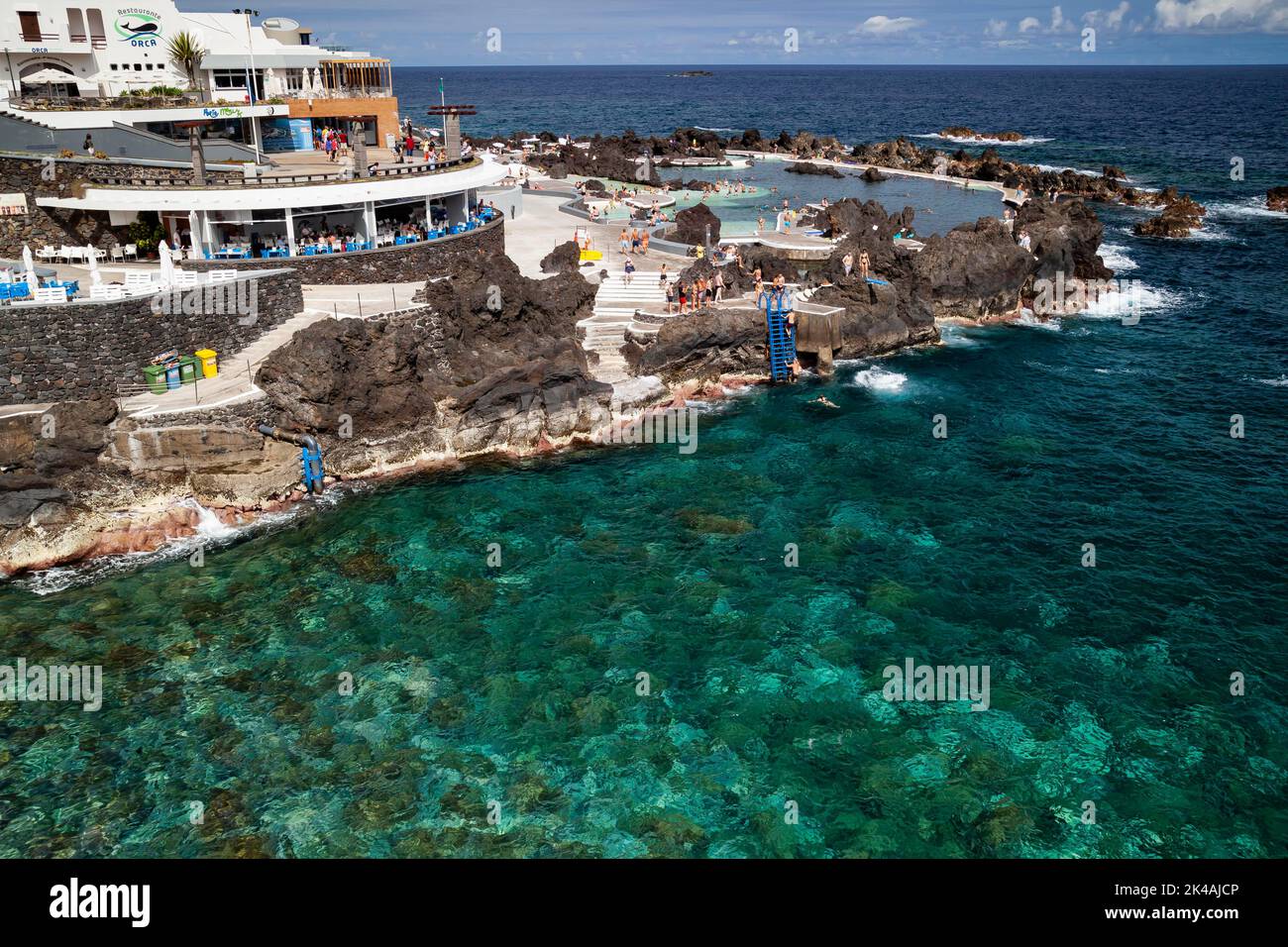Bathing complex, Natural Pools, paved volcanic pools, converted into ...