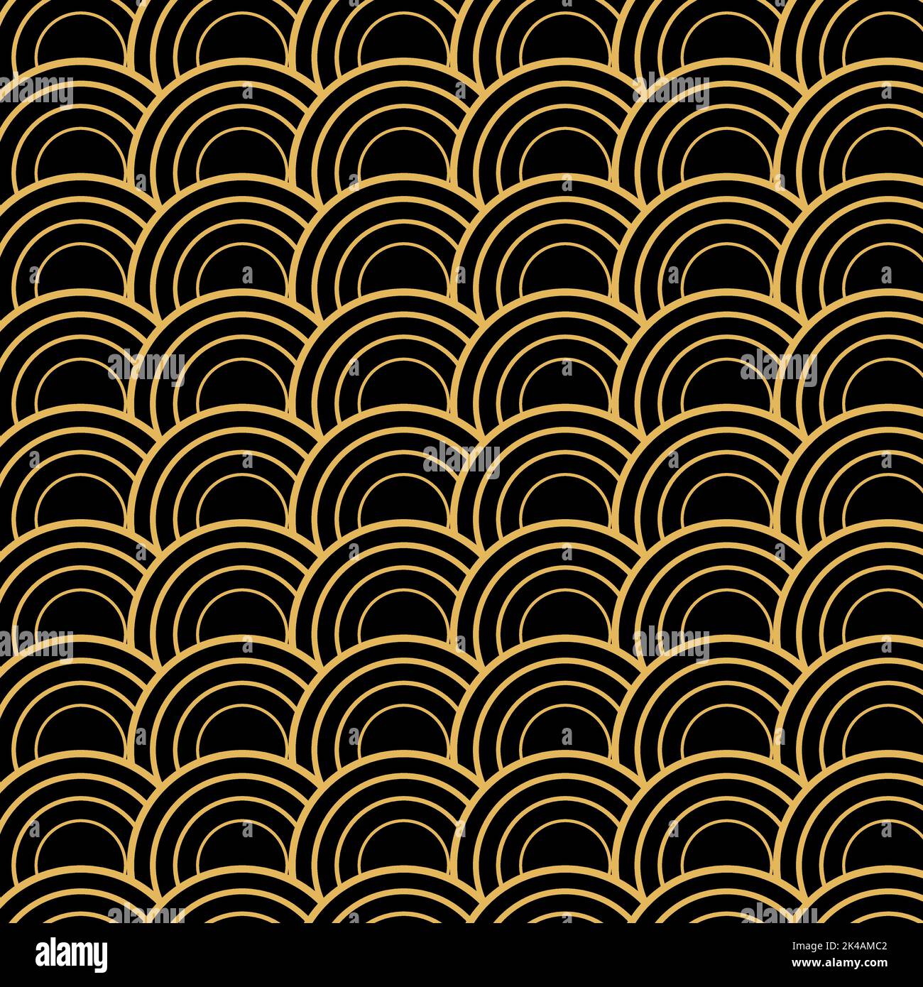 A digital design of a black and yellow Japanese wave wallpaper Stock ...
