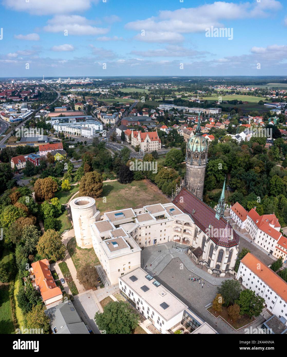 Drone shot, aerial view, drone photo, picture from above, historical ...