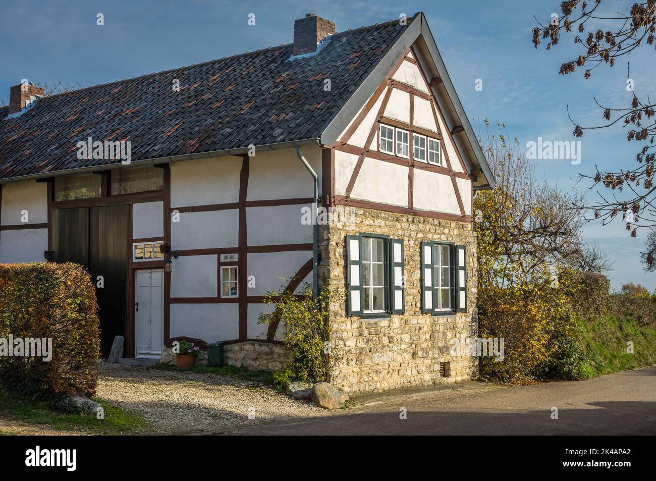 Eys, Province Limburg, The Netherlands, 14.11.2020, Historical half ...