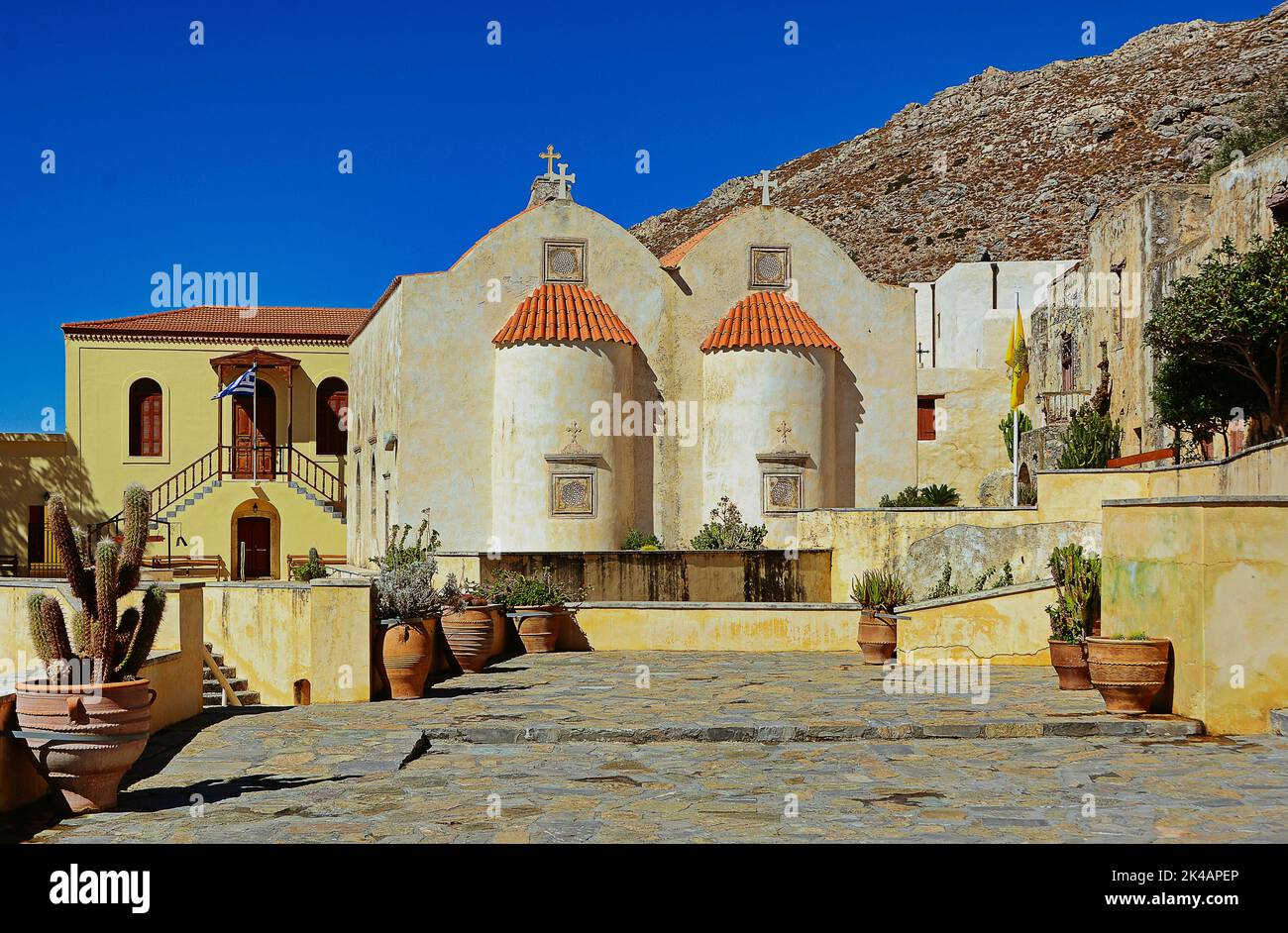 Preveli Monastery, South Coast Crete, Greece Stock Photo - Alamy
