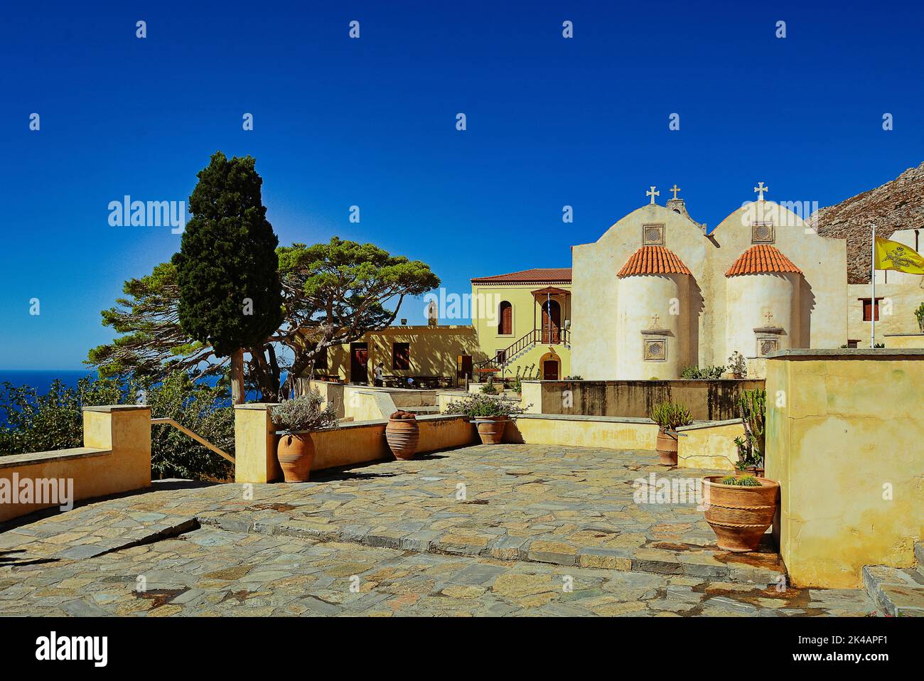 Preveli Monastery, South Coast Crete, Greece Stock Photo - Alamy