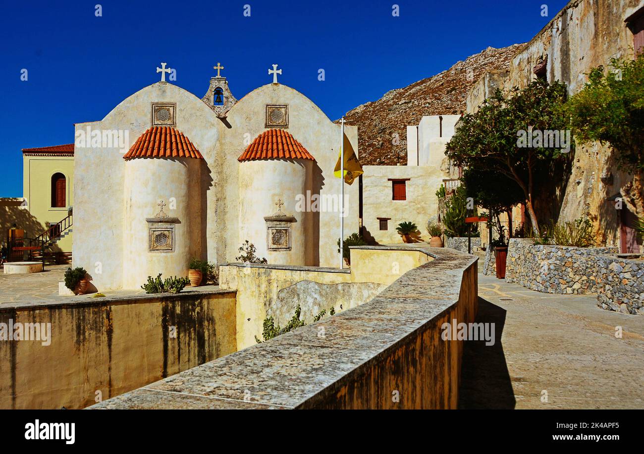Preveli Monastery, South Coast Crete, Greece Stock Photo - Alamy