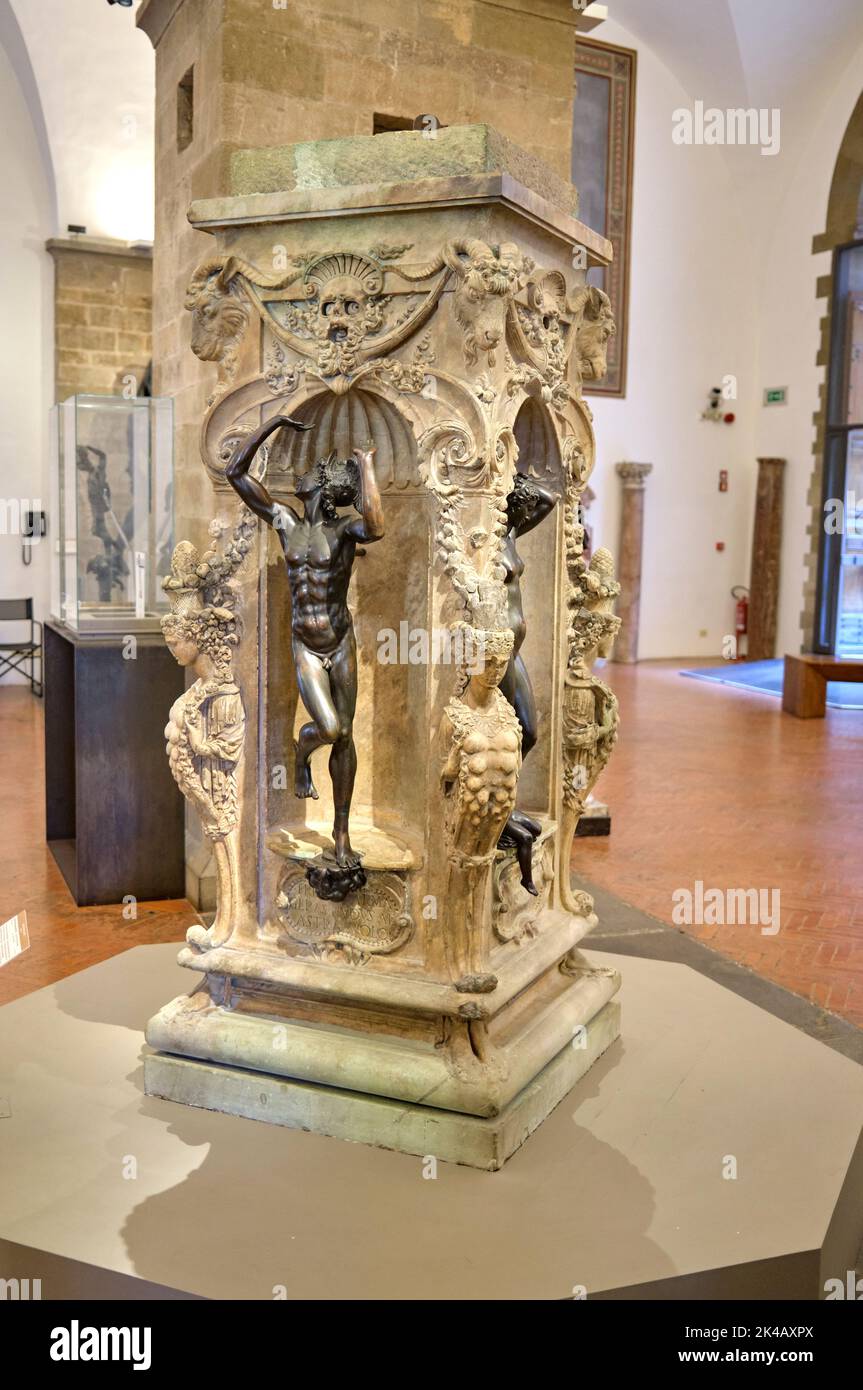 Detail from the original base of Perseus and Medusa by Cellini in the ...