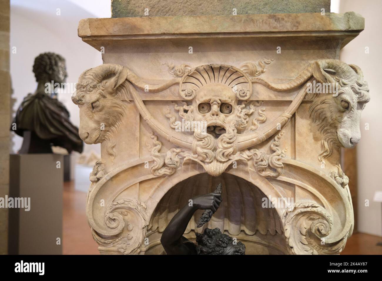 Detail from the original base of Perseus and Medusa by Cellini in the ...