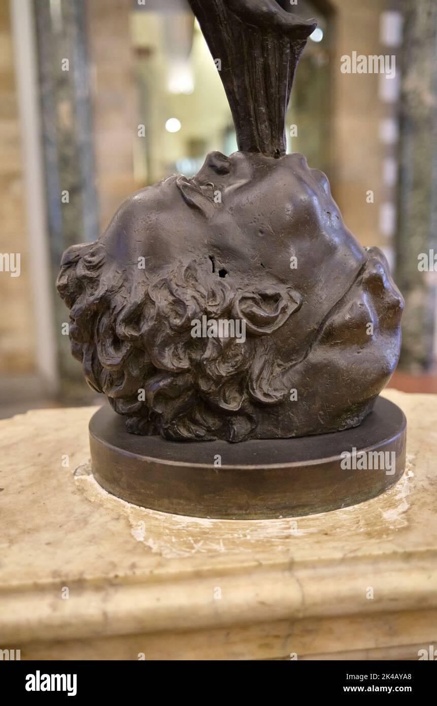 Close up detail of Zephyr head on the Flying Mercury by Giambologna in ...