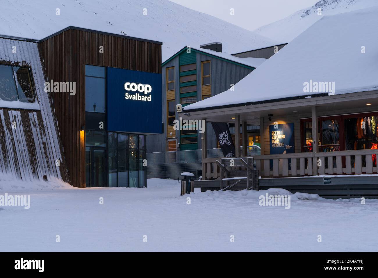 Northernmost shop in the world Coop in Longyearbyen town centre ...