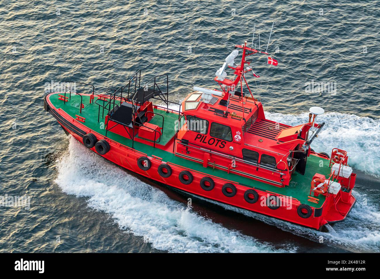 Pilot boat, Port of Ronne,Bornholm Island, Denmark, Europe Stock Photo ...