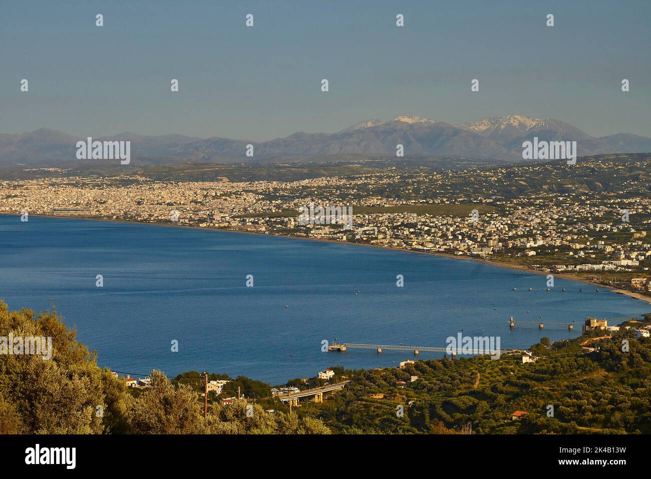 Panoramic view, overview, metal landing stage, Dikte massif, snow ...