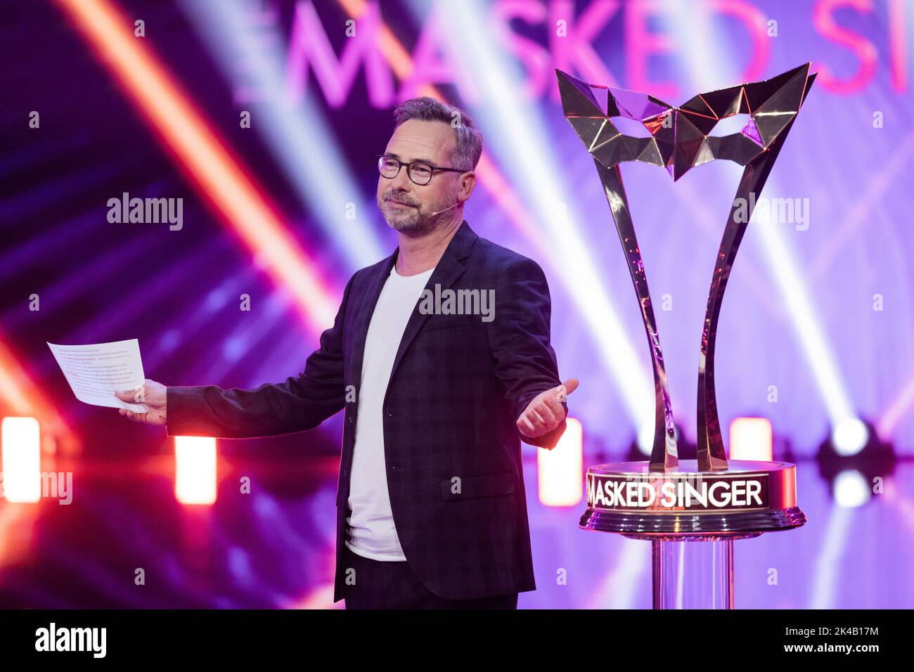 Cologne, Germany. 01st Oct, 2022. Presenter Matthias Opdenhövel is on ...