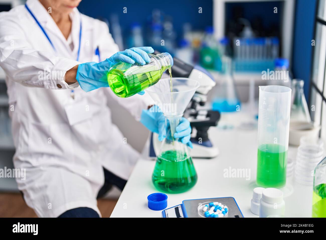 Beautiful middle age blonde scientist hi-res stock photography and ...