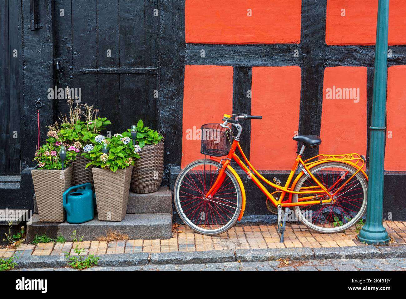 Old architecture on Toldbodgade,Ronne City,Bornholm Island, Denmark ...