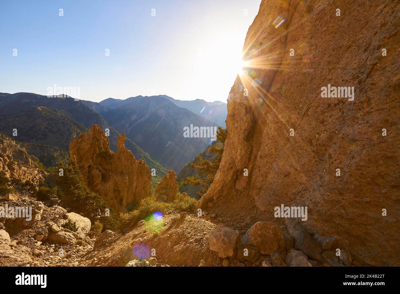 Jagged rock, Rock face, Gingilos, Hike on the Gingilos, Morning light ...