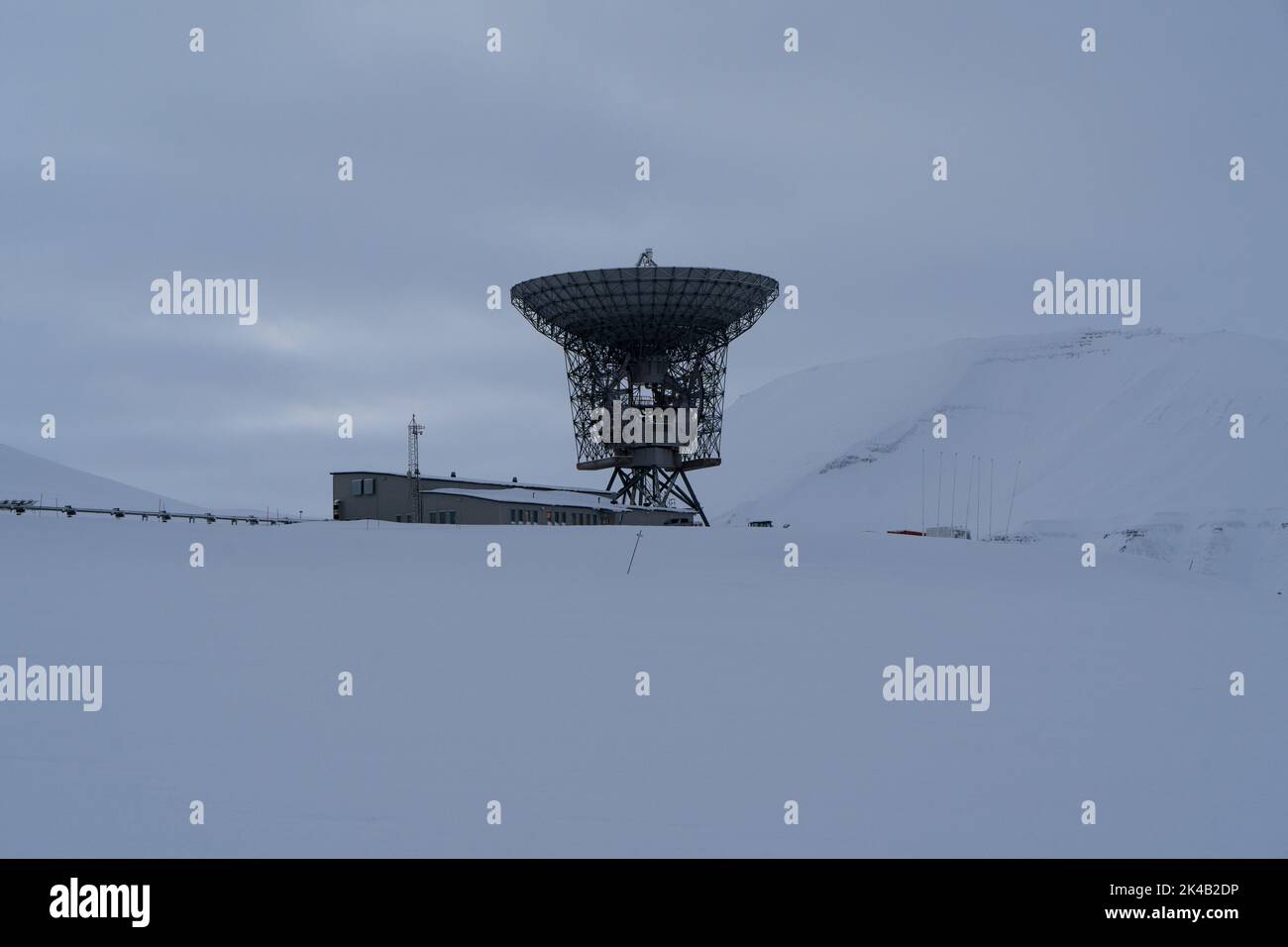 Big satellite dish installation for science and space research outside ...