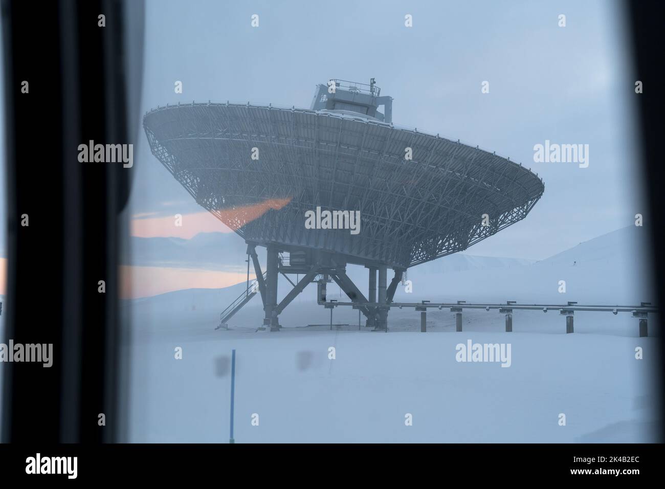 Big satellite dish installation for science and space research outside ...