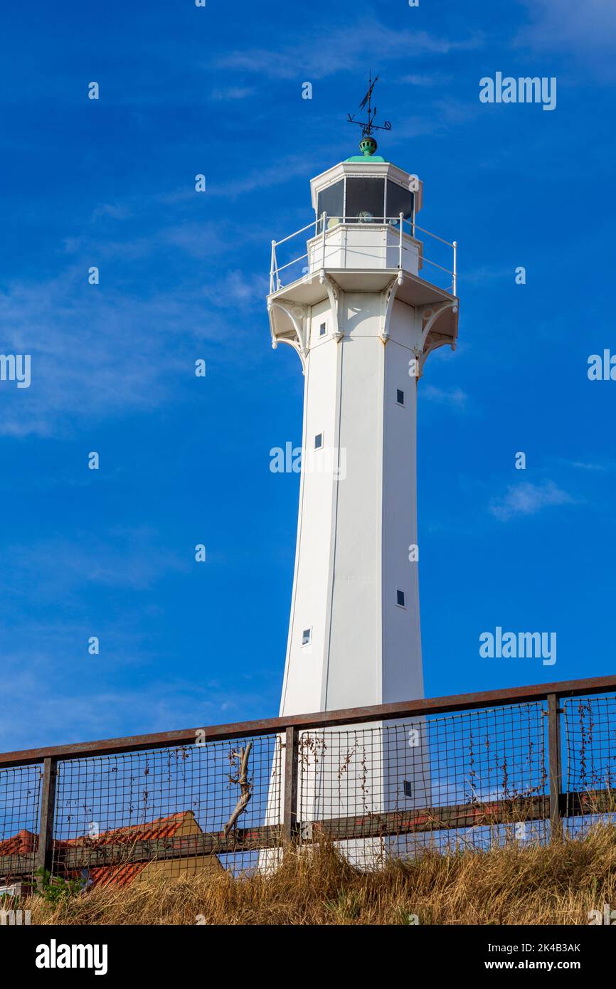 Ronne Lighthouse,Ronne Port,Bornholm Island, Denmark, Europe Stock ...