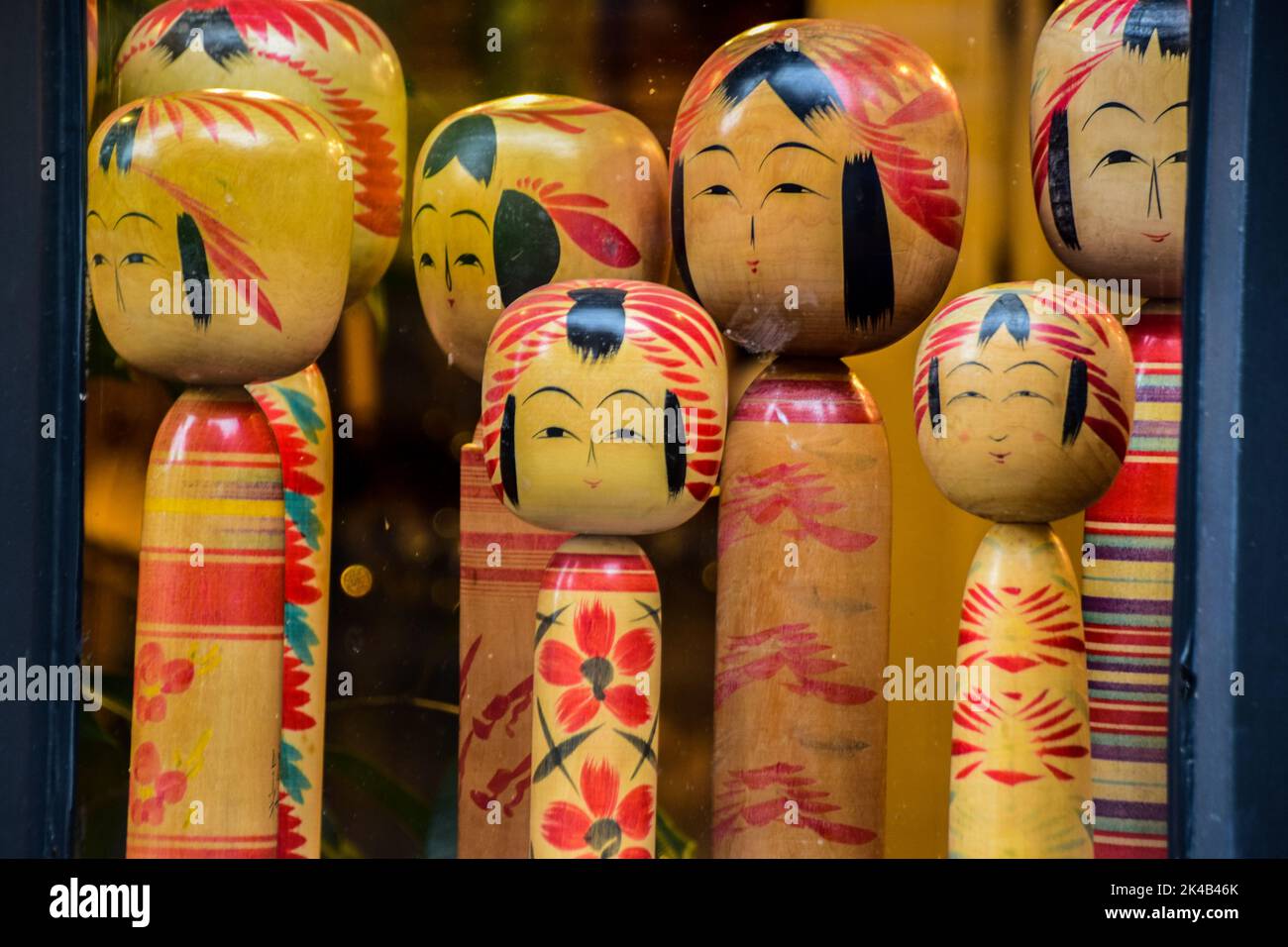 Japanese kokeshi dolls hi-res stock photography and images - Alamy